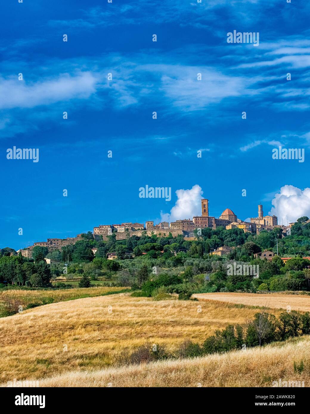 Italy Tuscany Volterra- View of the city of Volterra Stock Photo - Alamy