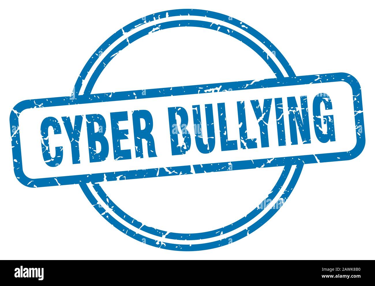 cyber bullying stamp. cyber bullying round vintage grunge sign. cyber ...