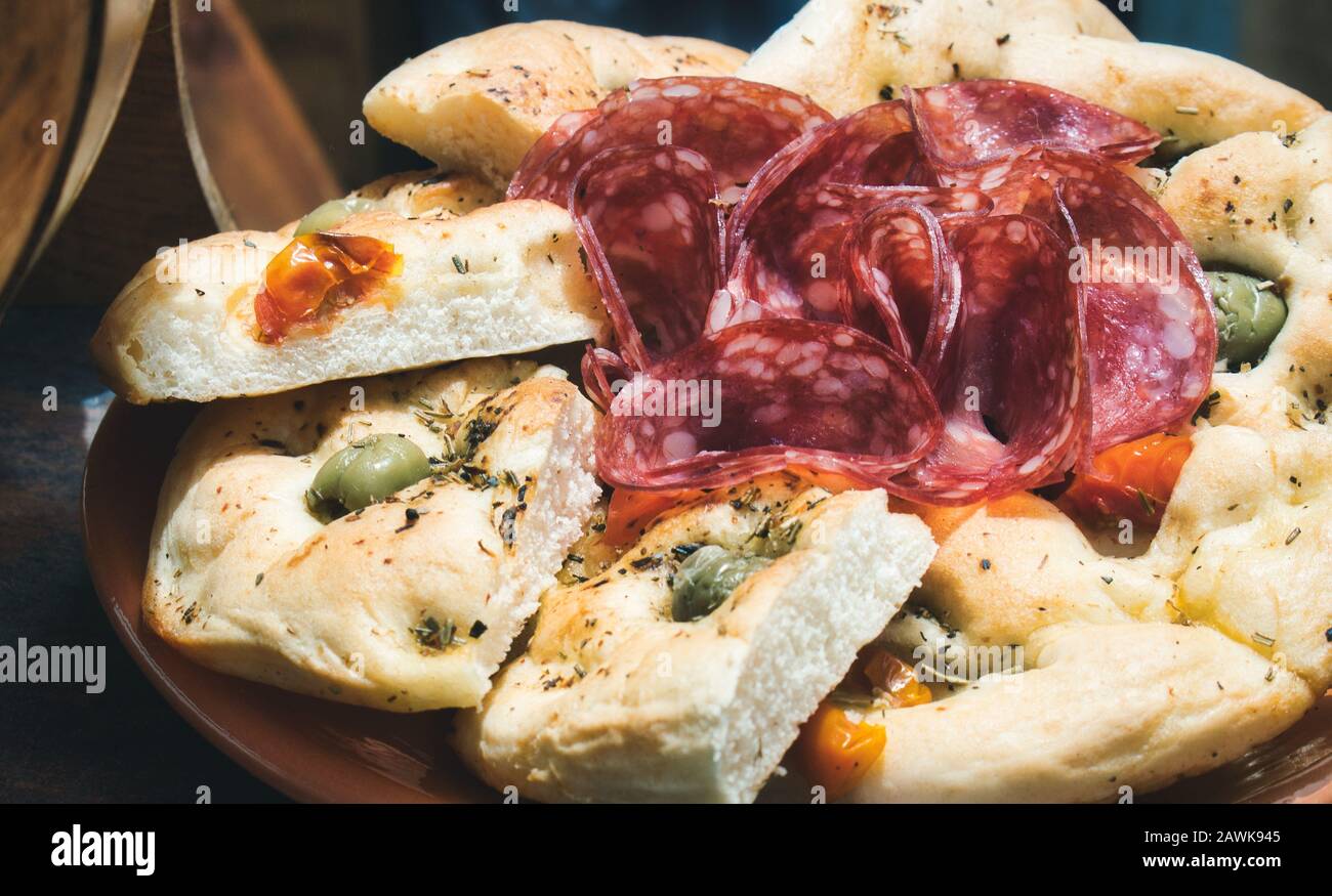 Focaccia plate hi-res stock photography and images - Alamy