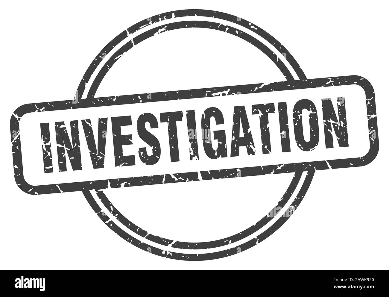 investigation stamp. investigation round vintage grunge sign ...