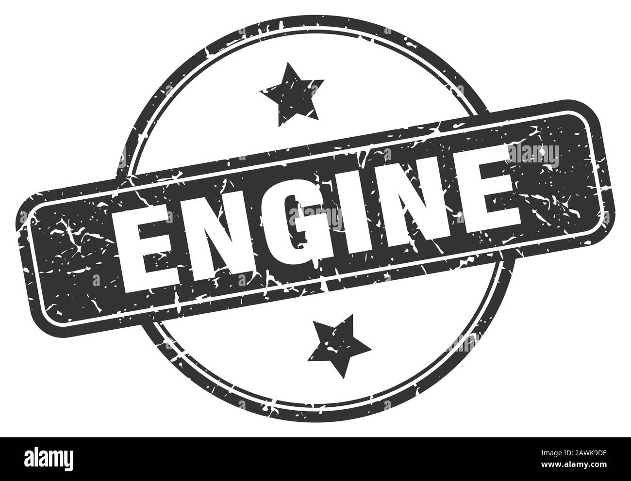 engine stamp. engine round vintage grunge sign. engine Stock Vector ...
