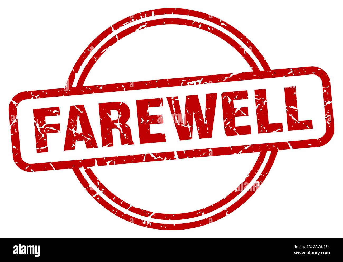 farewell stamp. farewell round vintage grunge sign. farewell Stock ...
