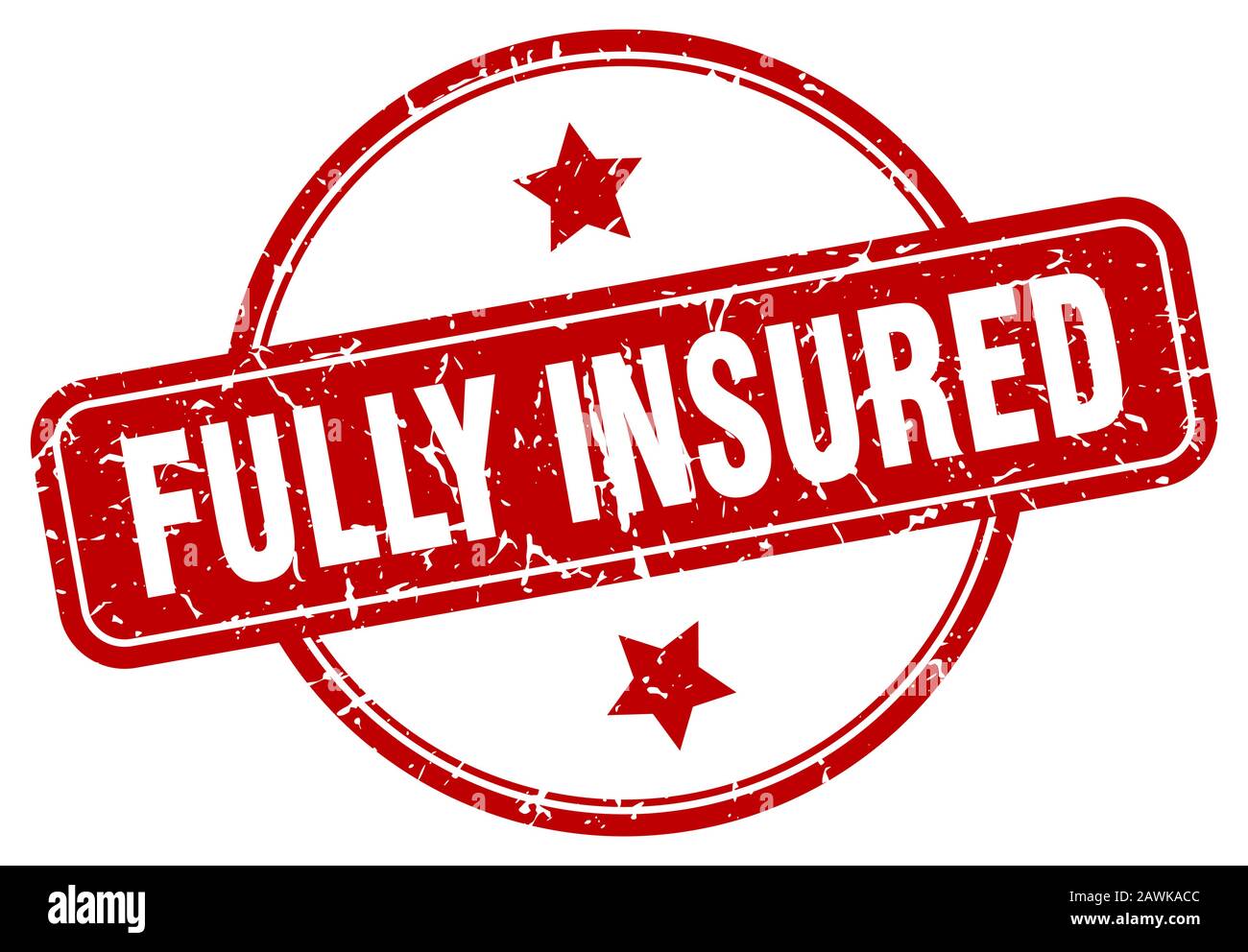 Insured sign round vintage hi-res stock photography and images - Alamy