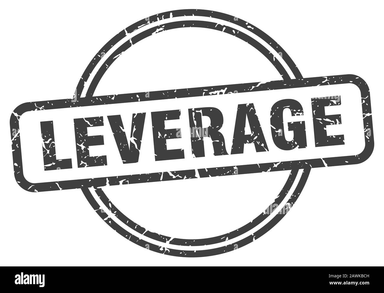leverage stamp. leverage round vintage grunge sign. leverage Stock ...