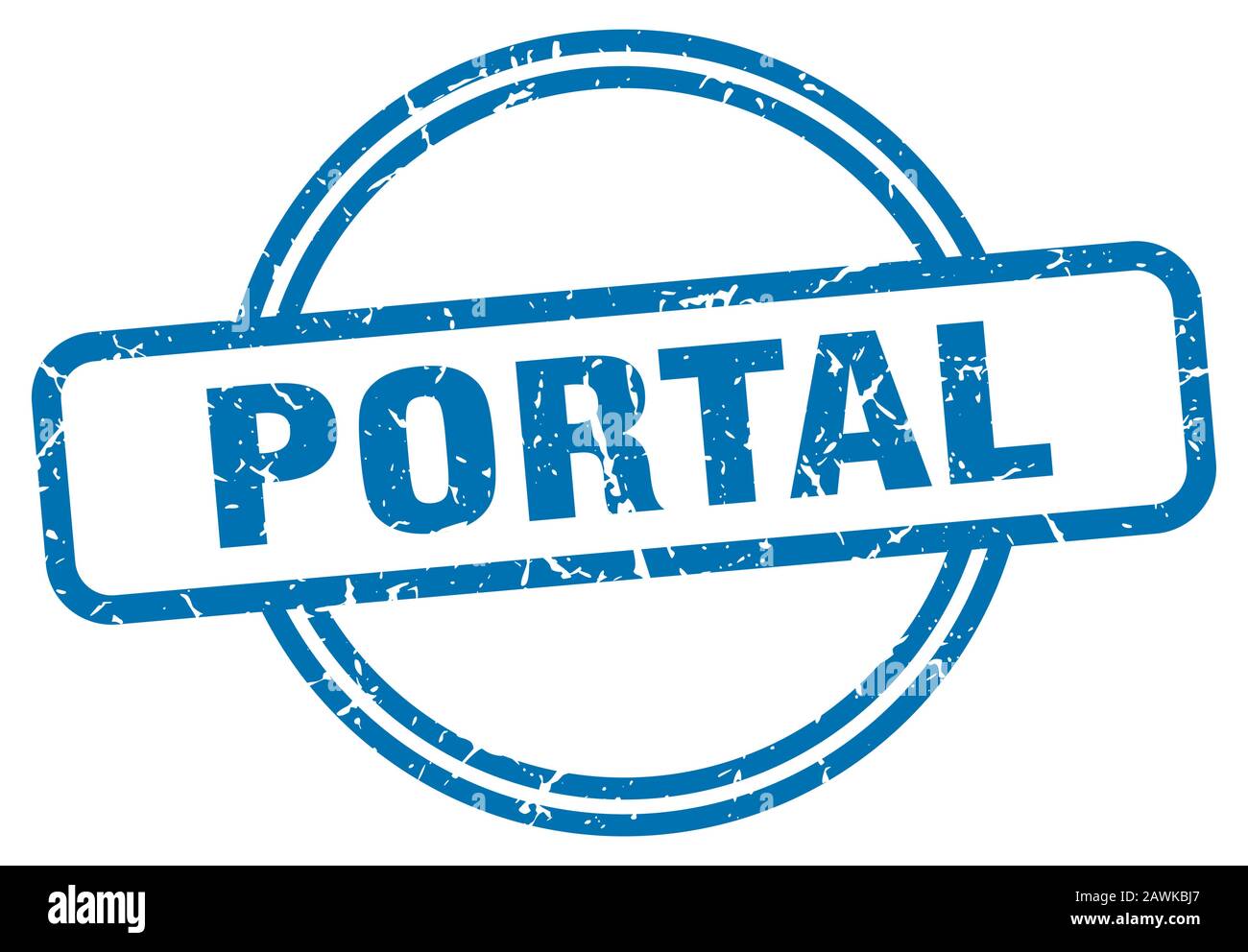 portal stamp. portal round vintage grunge sign. portal Stock Vector ...