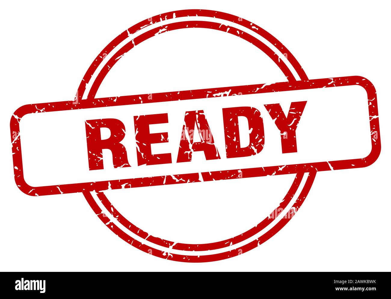 ready stamp. ready round vintage grunge sign. ready Stock Vector Image ...