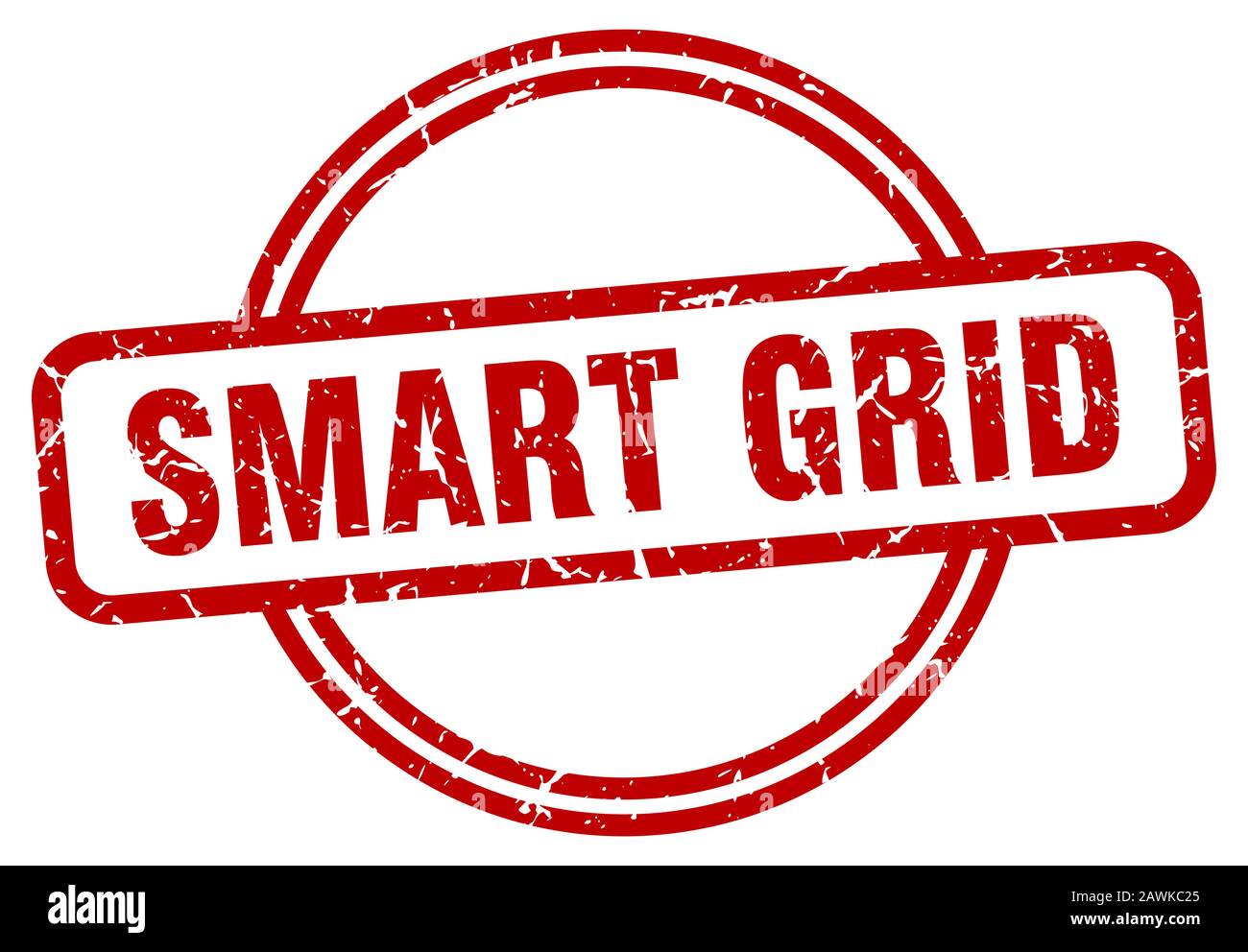 smart grid stamp. smart grid round vintage grunge sign. smart grid ...