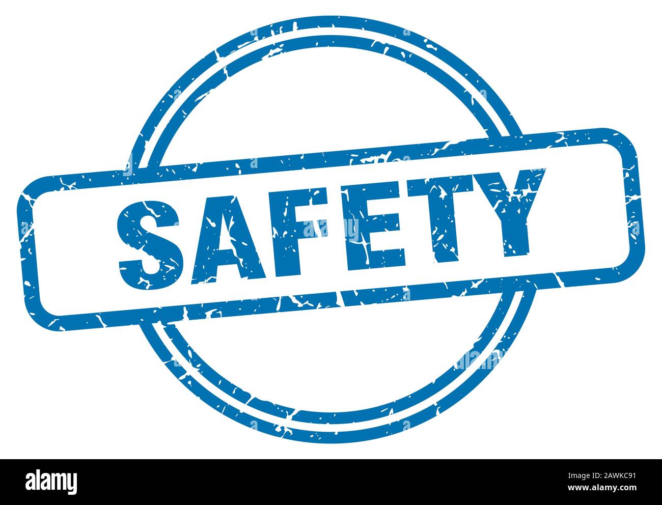safety stamp. safety round vintage grunge sign. safety Stock Vector ...