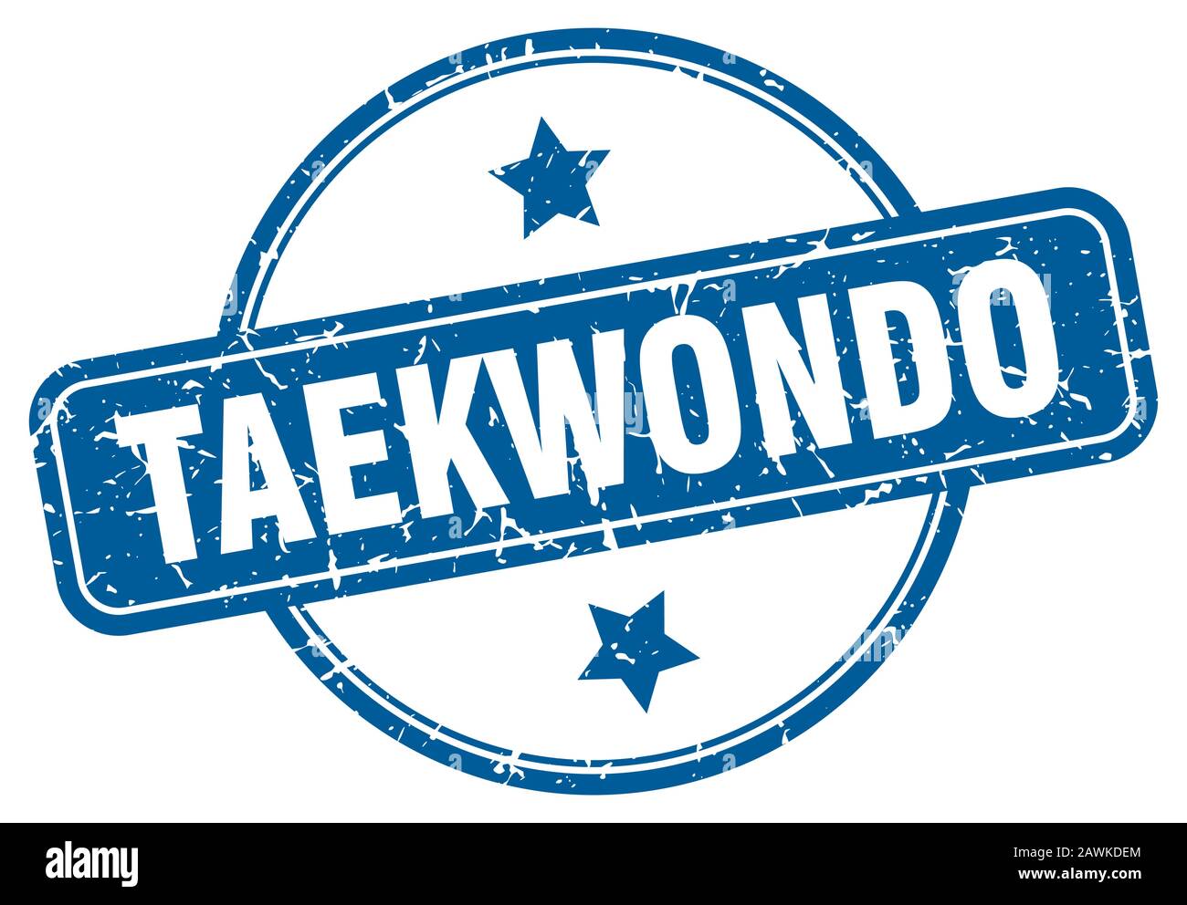 taekwondo stamp. taekwondo round vintage grunge sign. taekwondo Stock ...