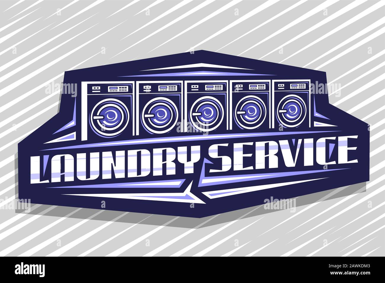 Laundry service logo hi-res stock photography and images - Alamy