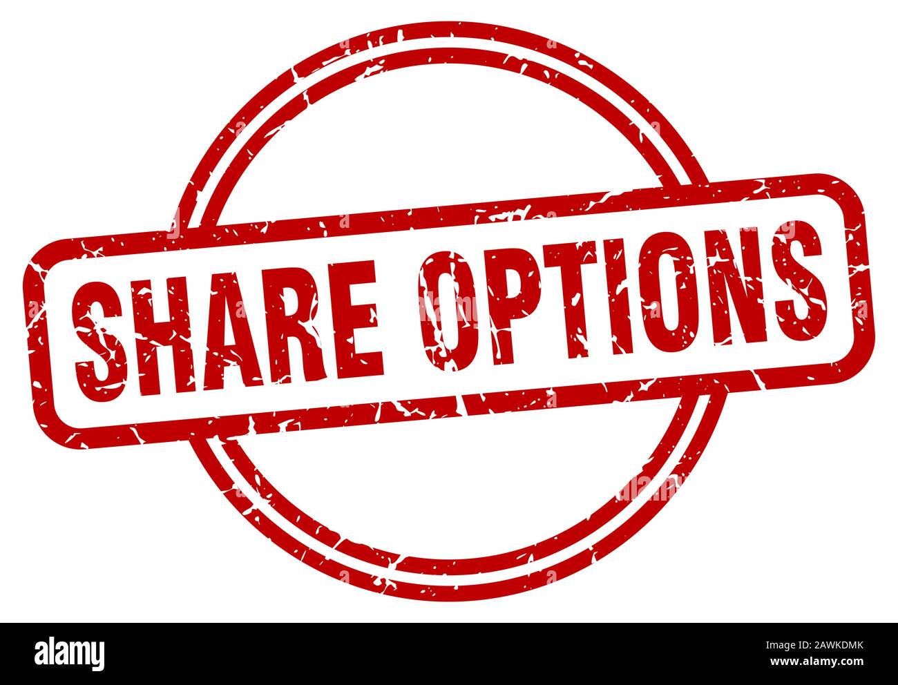 share options stamp. share options round vintage grunge sign. share ...