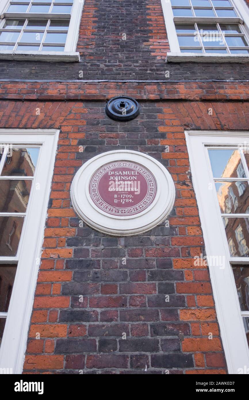 Dr johnsons house hi-res stock photography and images - Alamy