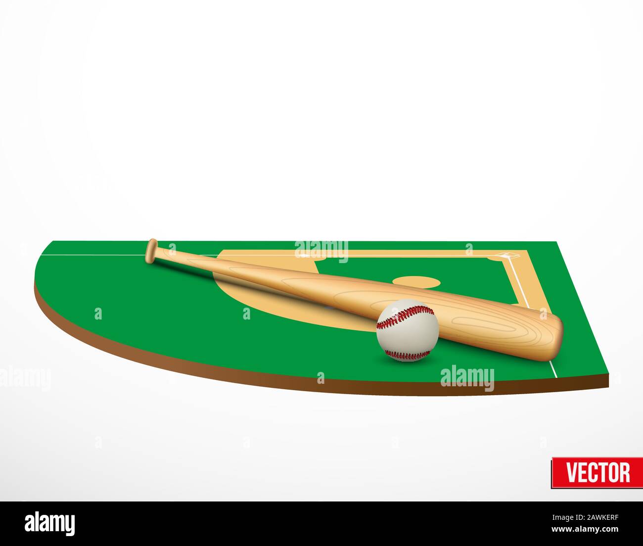 Symbol of a baseball game and field Stock Vector Image & Art - Alamy