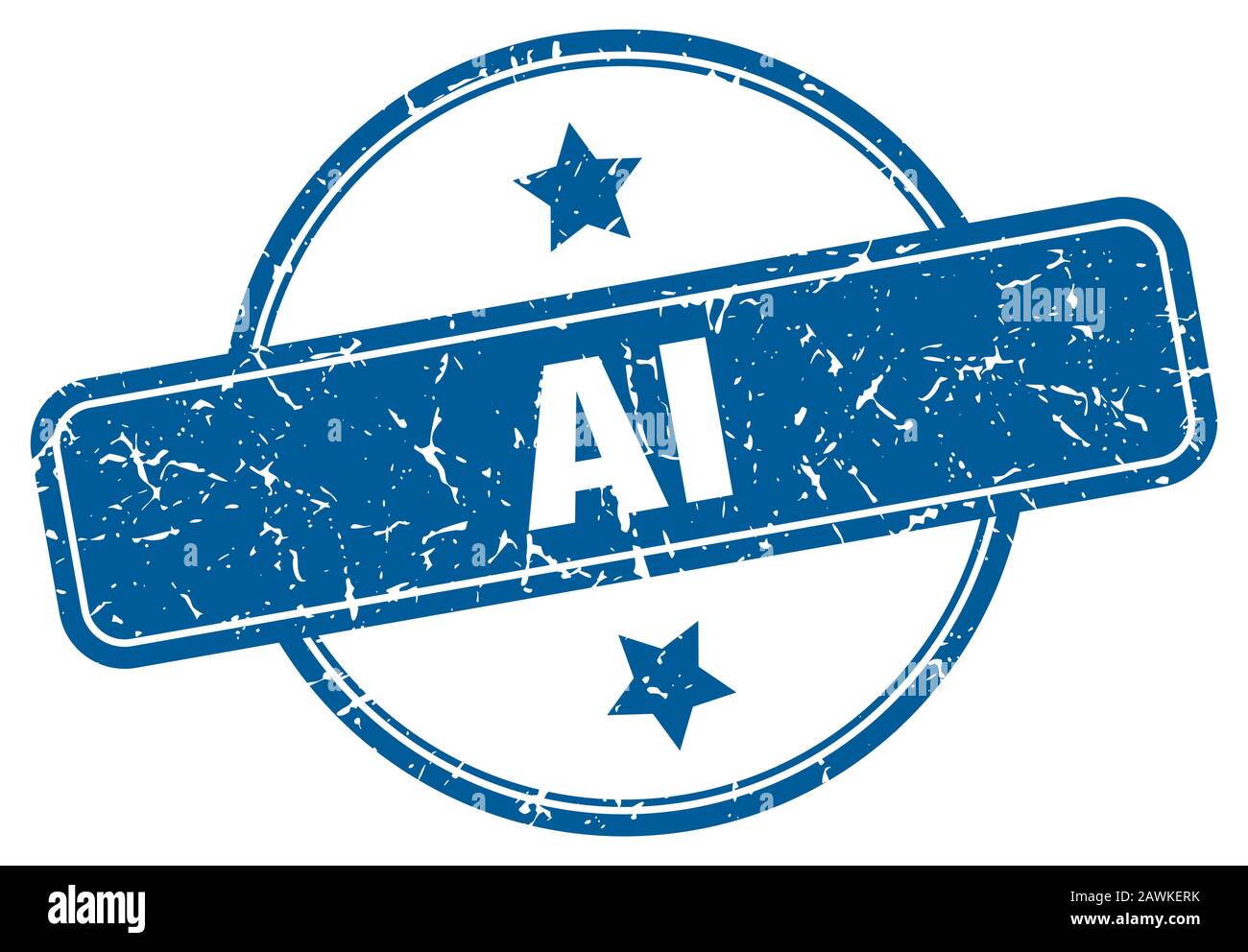 ai stamp. ai round vintage grunge sign. ai Stock Vector Image & Art - Alamy