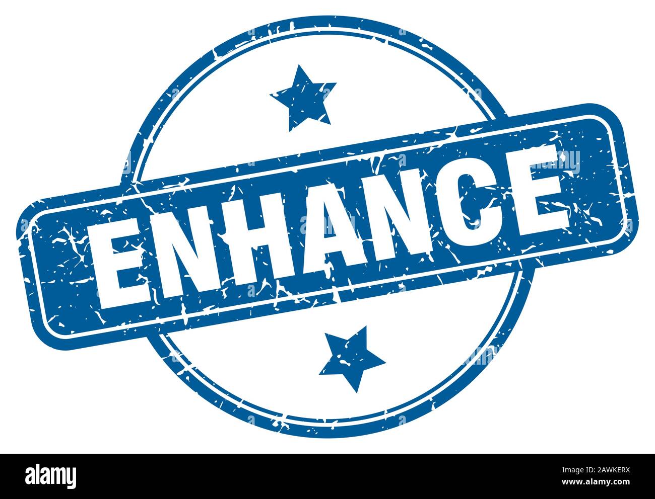 enhance stamp. enhance round vintage grunge sign. enhance Stock Vector ...