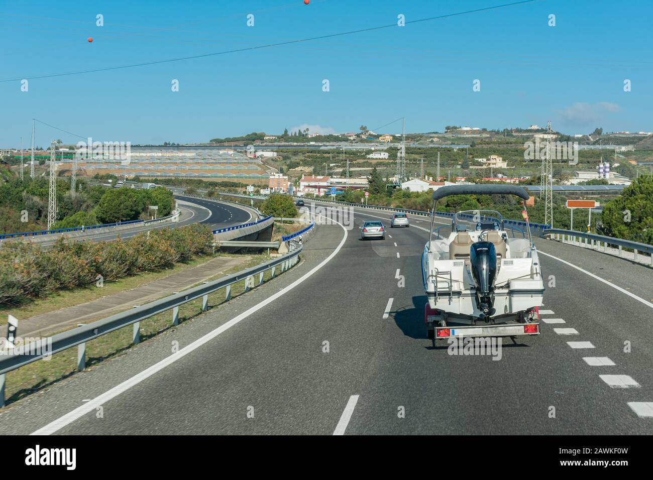 Boat trailer road hi-res stock photography and images - Alamy
