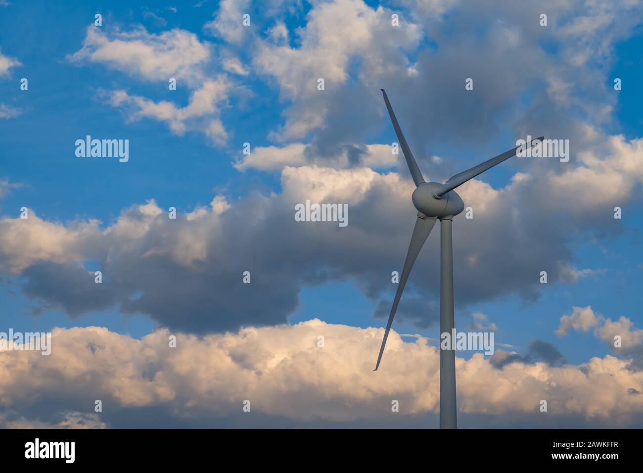 Wind turbine cloudy sky hi-res stock photography and images - Alamy