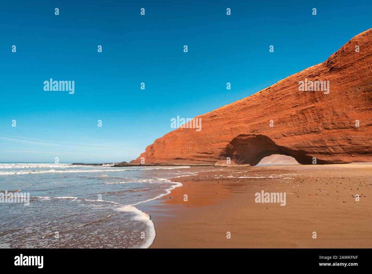 Panorama stone arch on the Atlantic coast, Morocco Stock Photo - Alamy