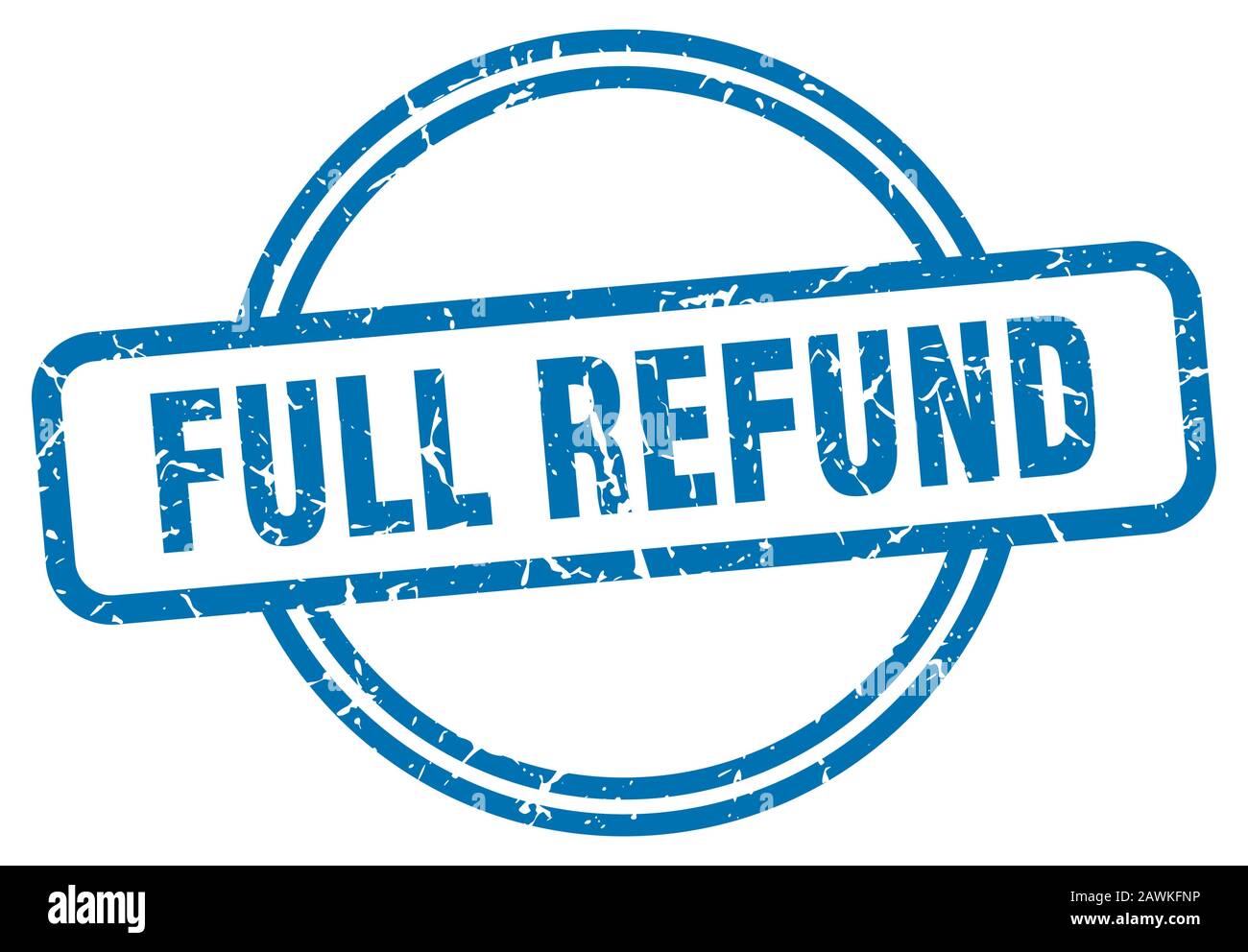 full refund stamp. full refund round vintage grunge sign. full refund ...