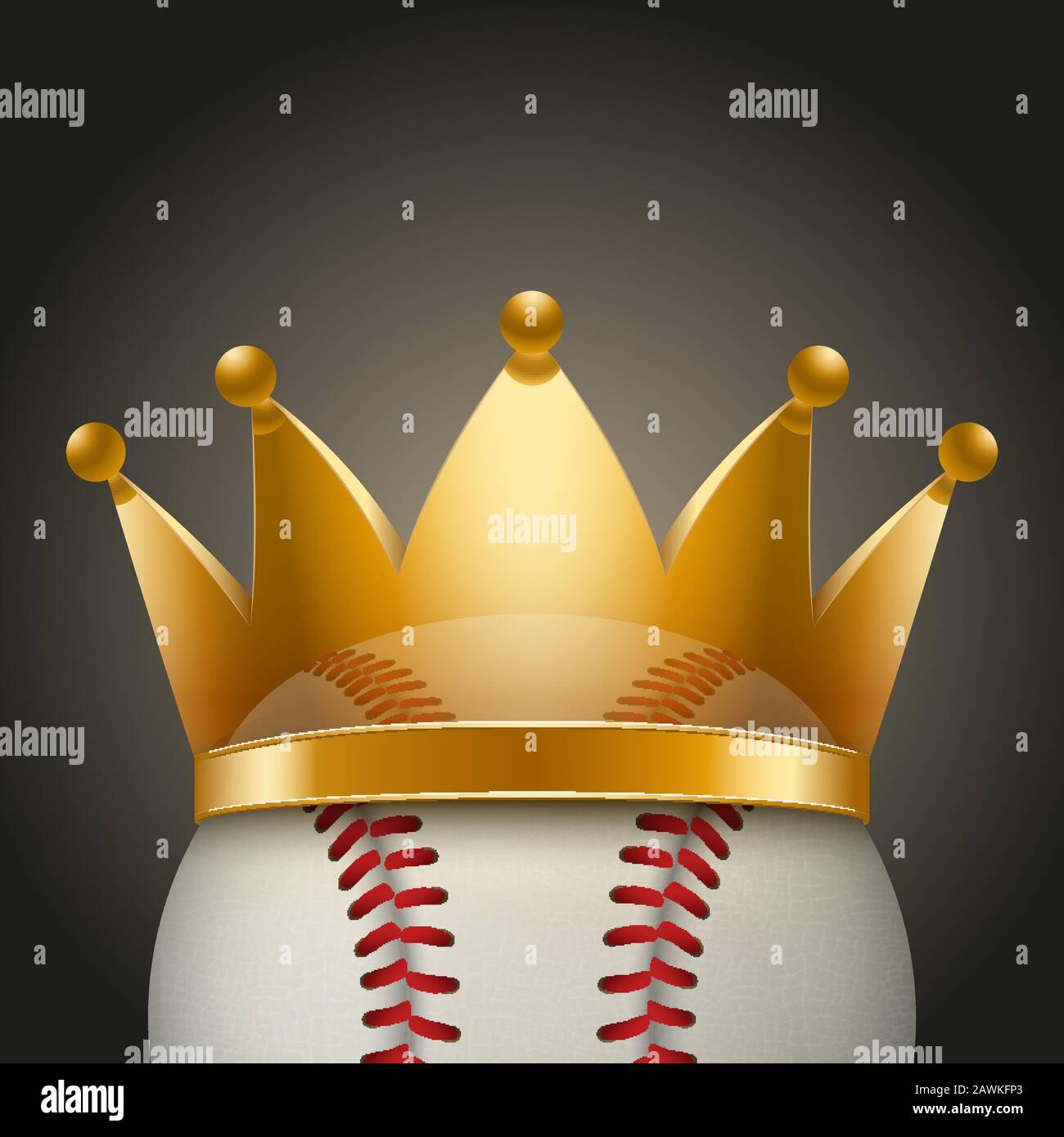 King of baseball Stock Vector Images - Alamy