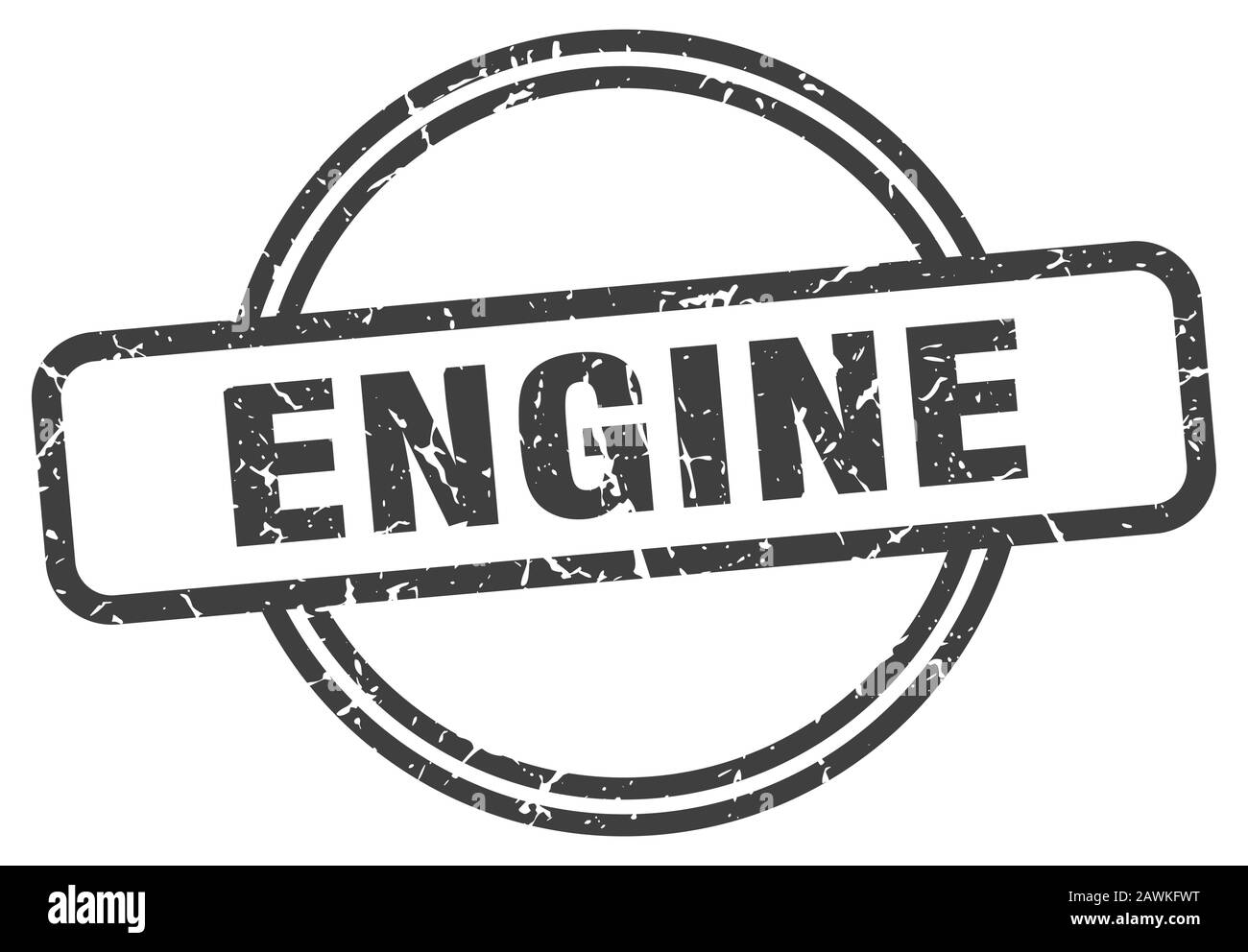 engine stamp. engine round vintage grunge sign. engine Stock Vector ...
