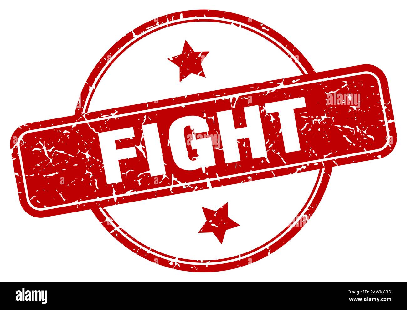 fight stamp. fight round vintage grunge sign. fight Stock Vector Image ...
