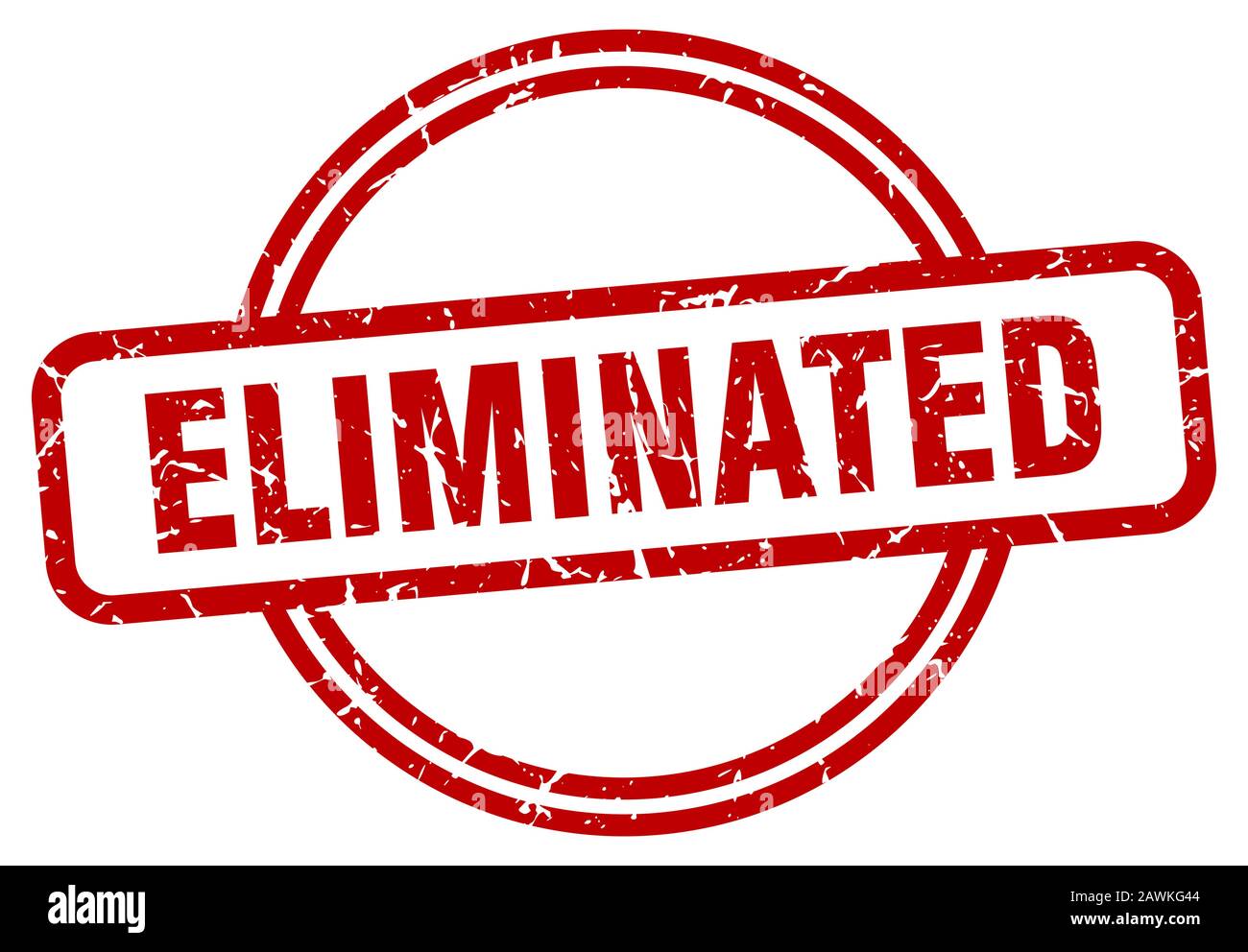 eliminated stamp. eliminated round vintage grunge sign. eliminated ...