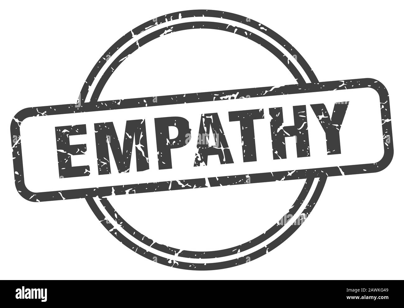 empathy stamp. empathy round vintage grunge sign. empathy Stock Vector ...