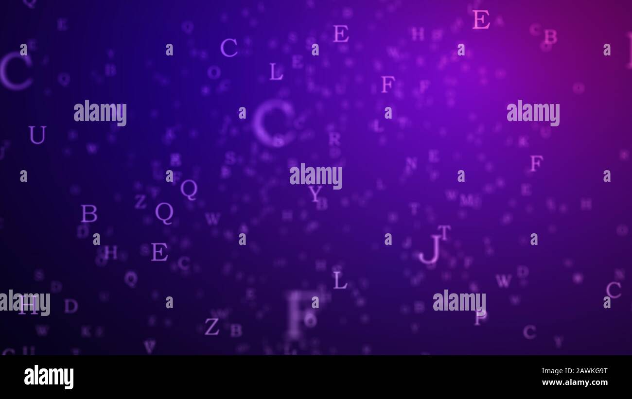 Abstract alphabet ornament on color background. Education writing ...