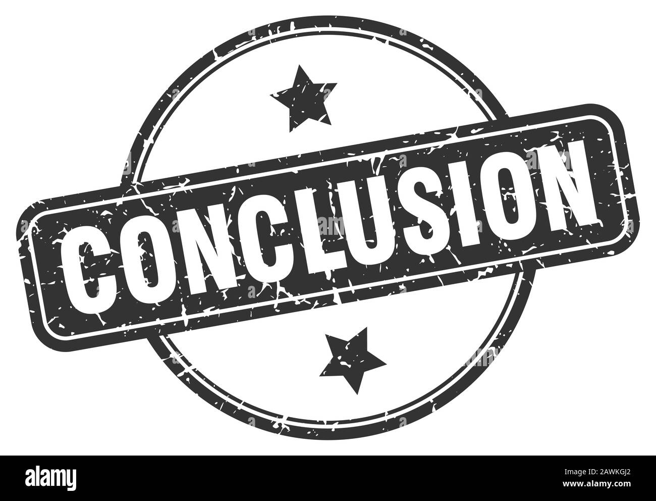 conclusion stamp. conclusion round vintage grunge sign. conclusion ...