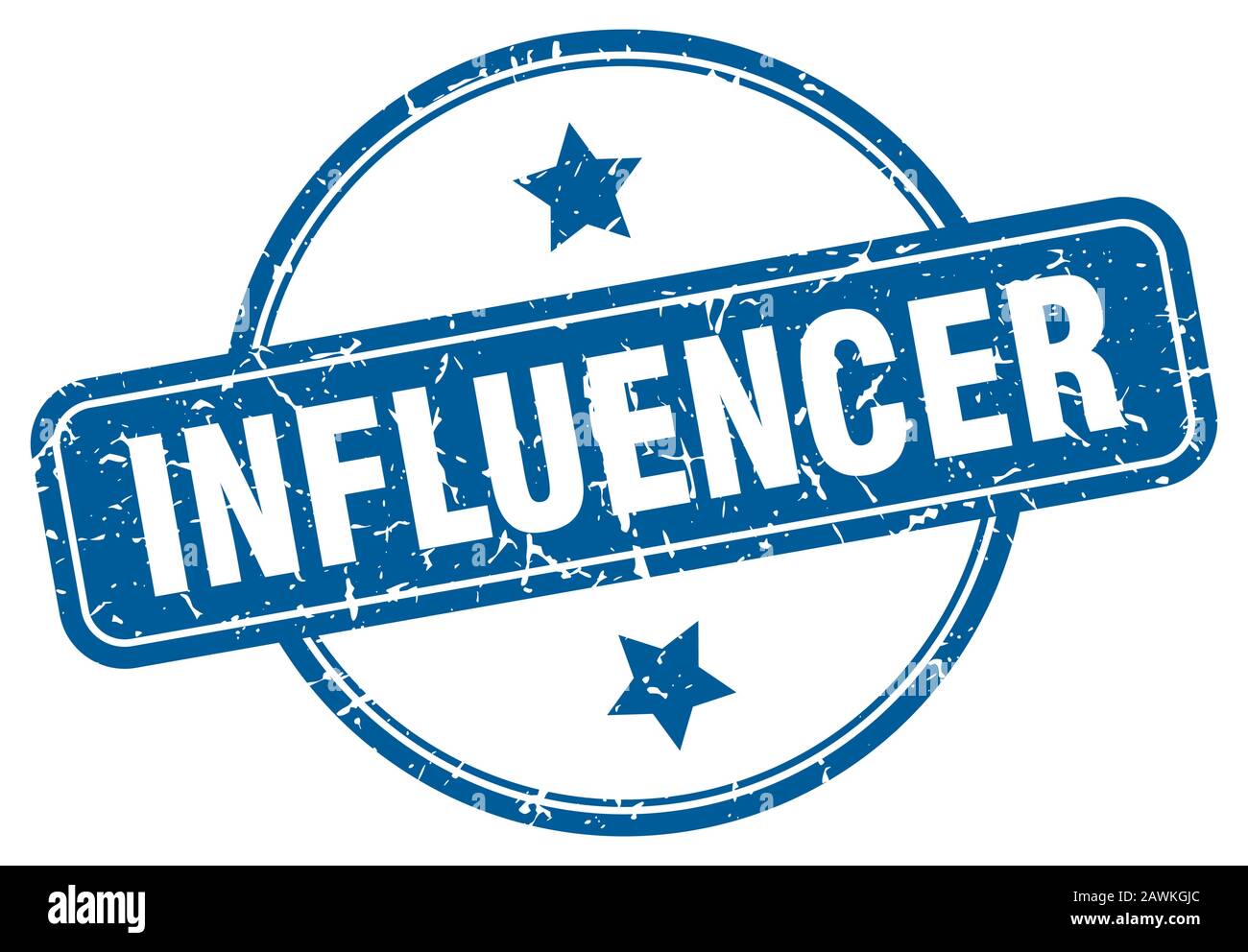 influencer stamp. influencer round vintage grunge sign. influencer ...