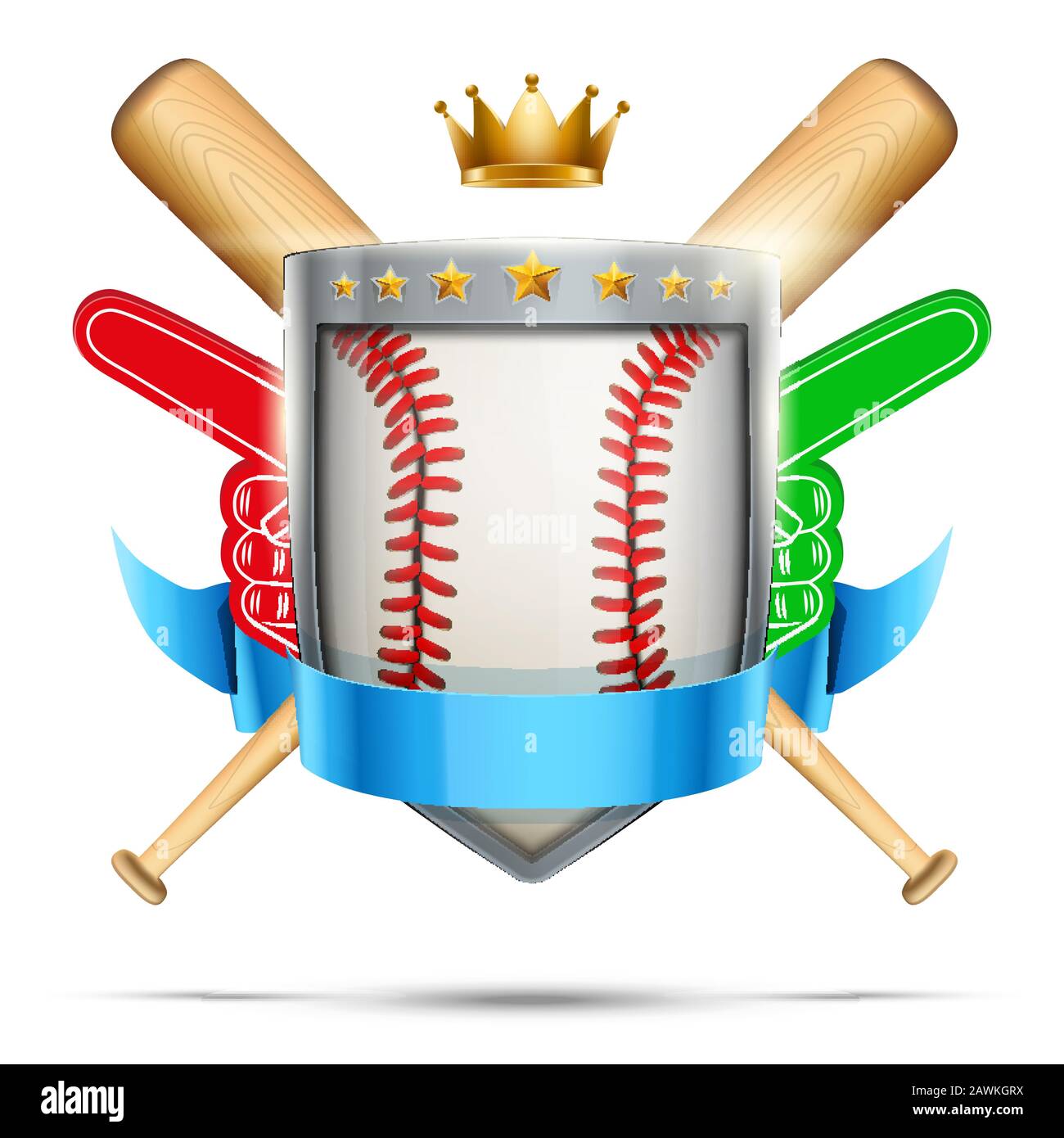 Label for baseball sport club or event. Bright premium design. Vector ...