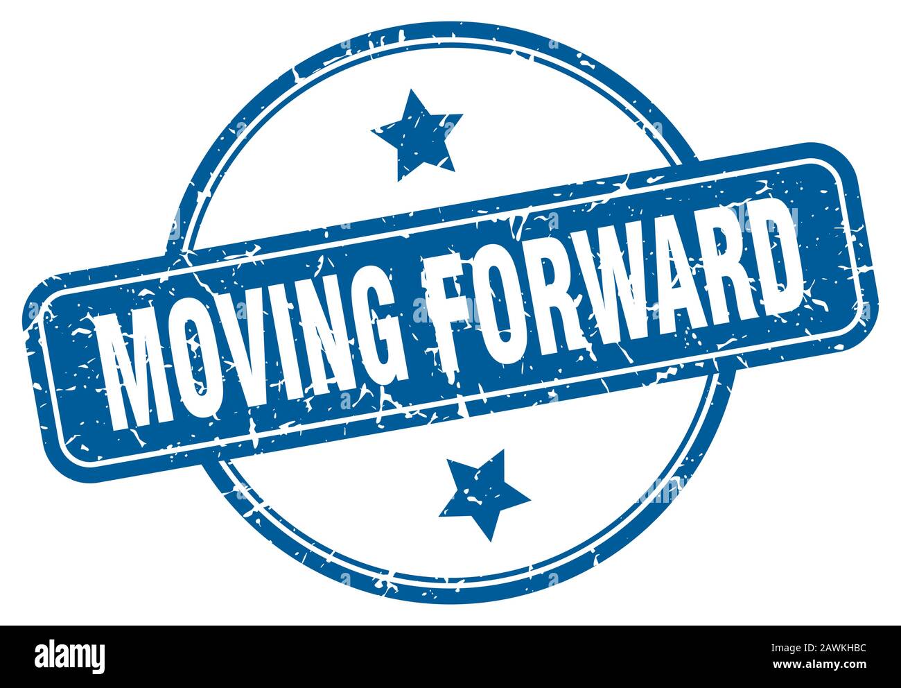 moving forward stamp. moving forward round vintage grunge sign. moving ...