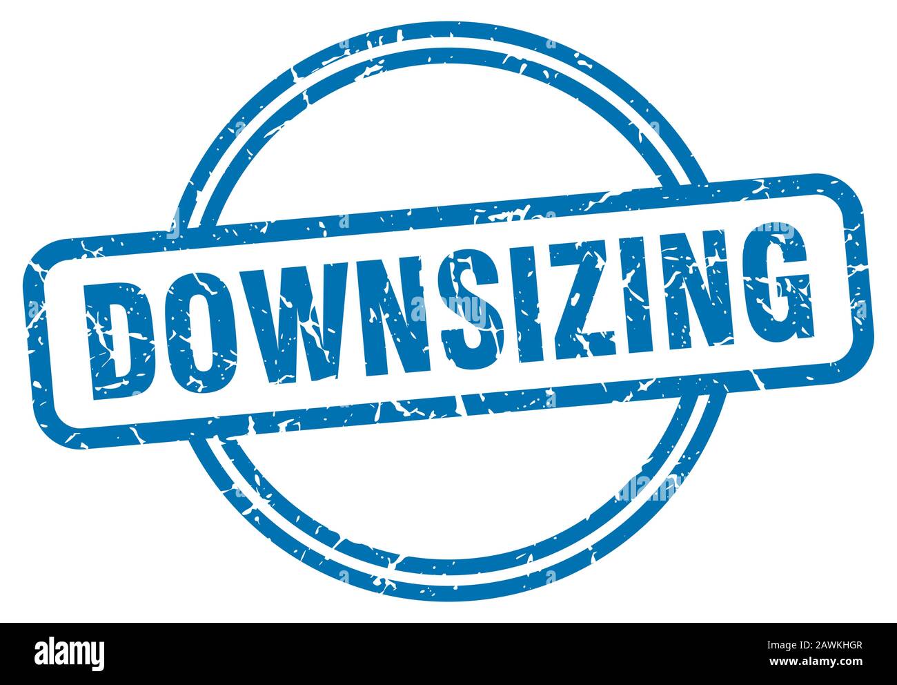 downsizing stamp. downsizing round vintage grunge sign. downsizing ...