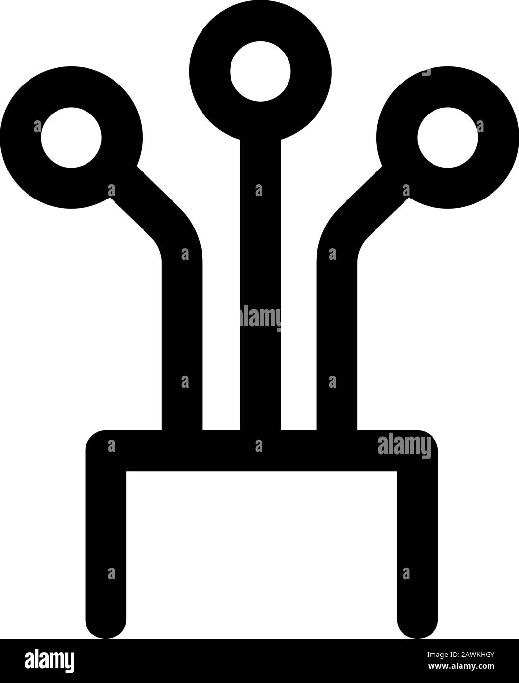 Optical cable icon vector. Isolated contour symbol illustration Stock ...