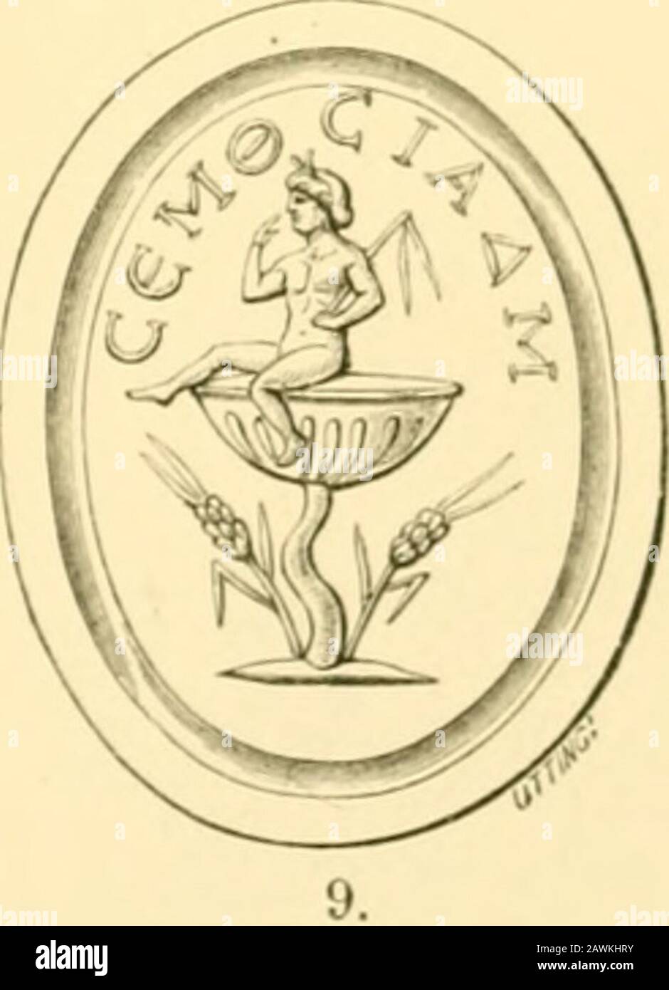 Antique gems and rings . IX.-GNOSTIC Stock Photo - Alamy