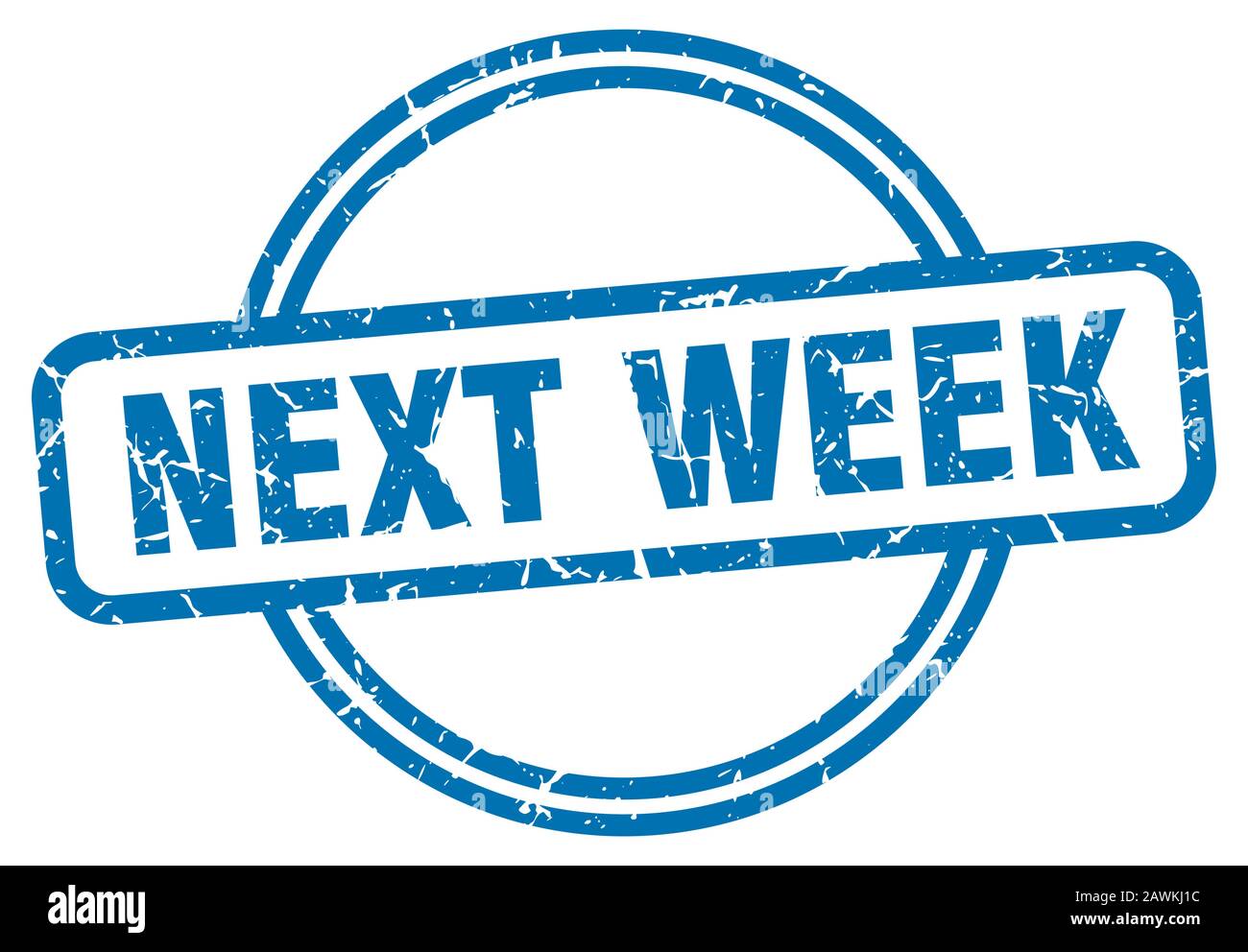Next week stamp Stock Vector Images - Alamy