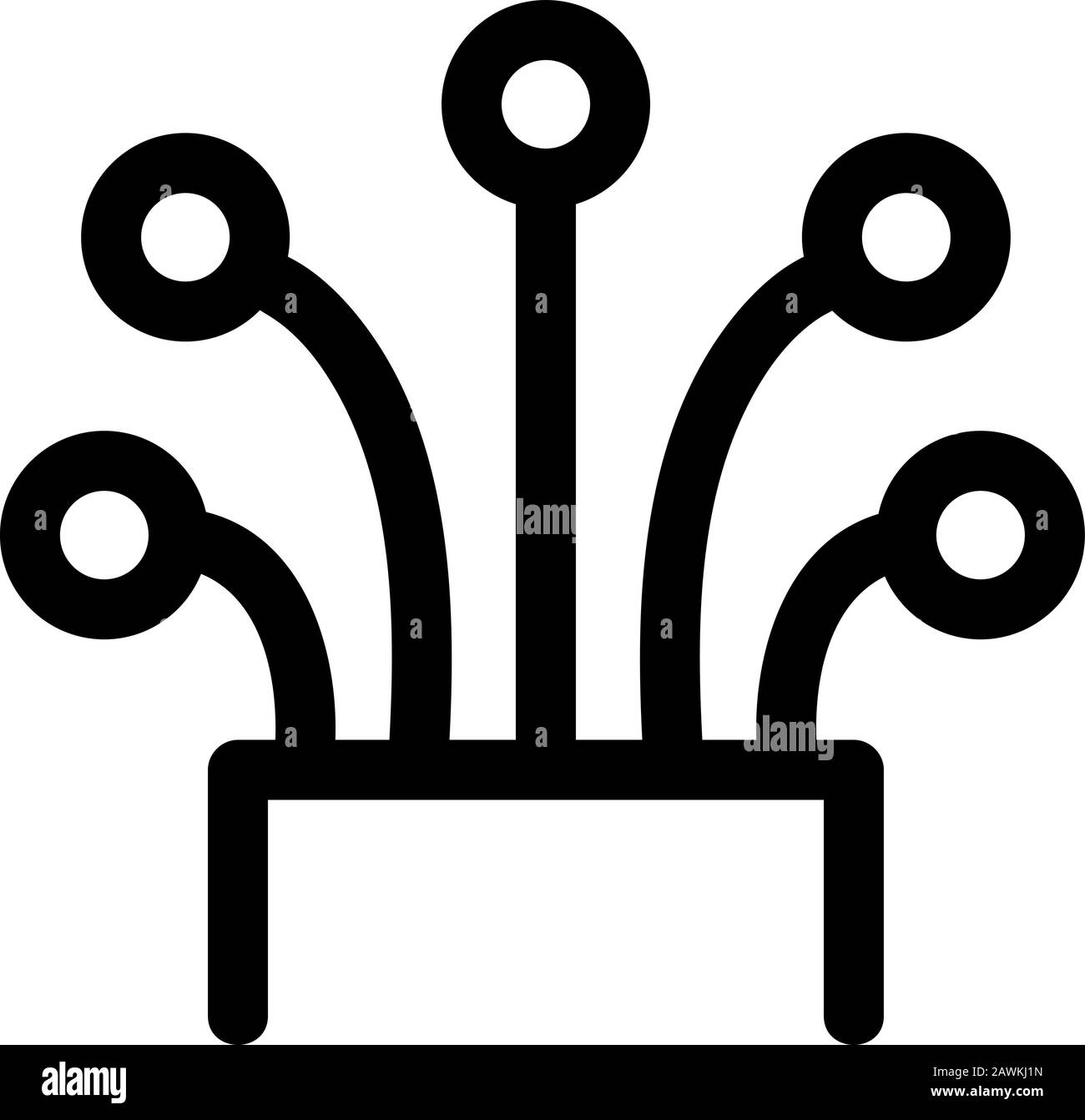 Optical cable icon vector. Isolated contour symbol illustration Stock ...