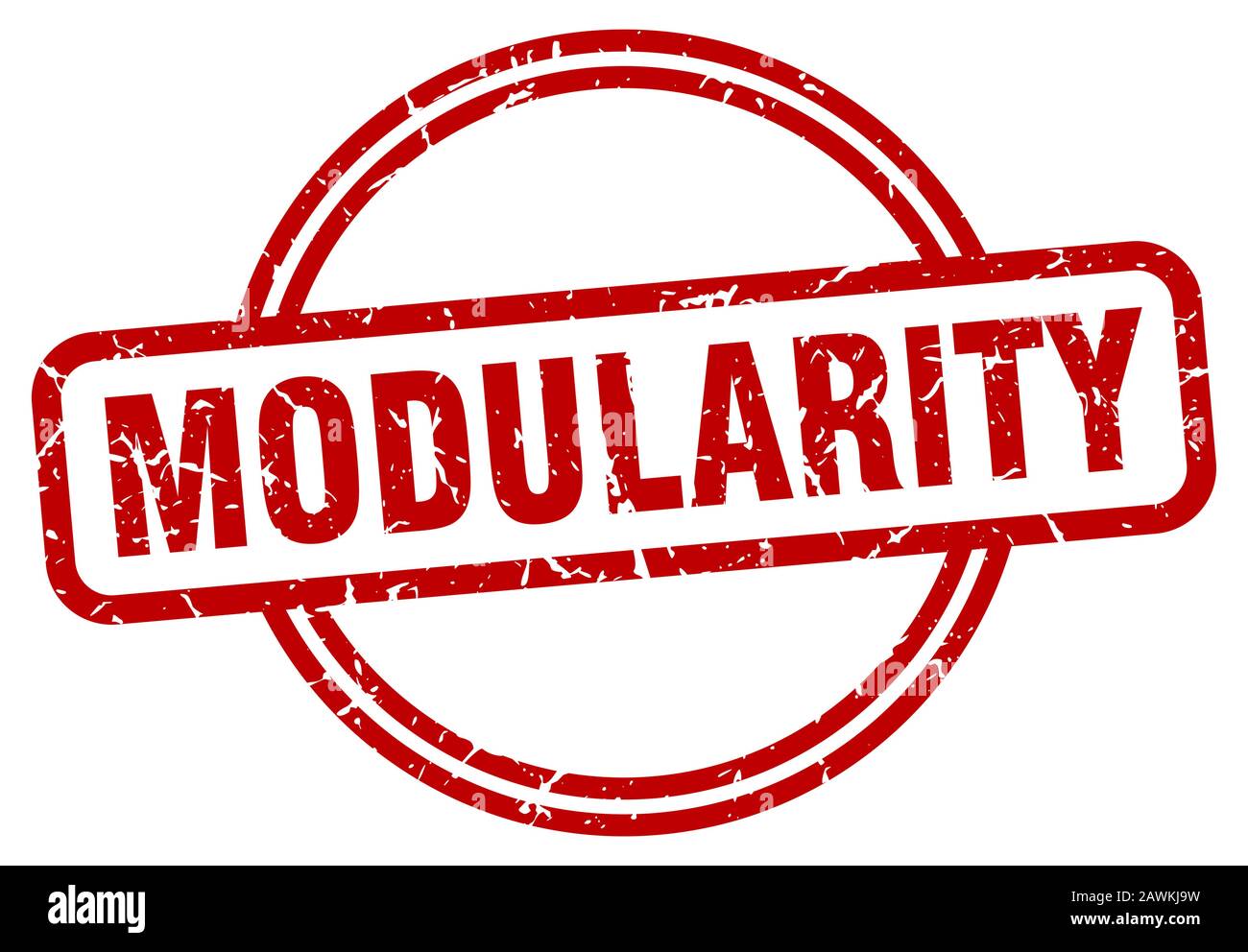 modularity stamp. modularity round vintage grunge sign. modularity ...