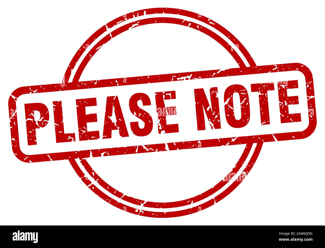 please note stamp. please note round vintage grunge sign. please note ...