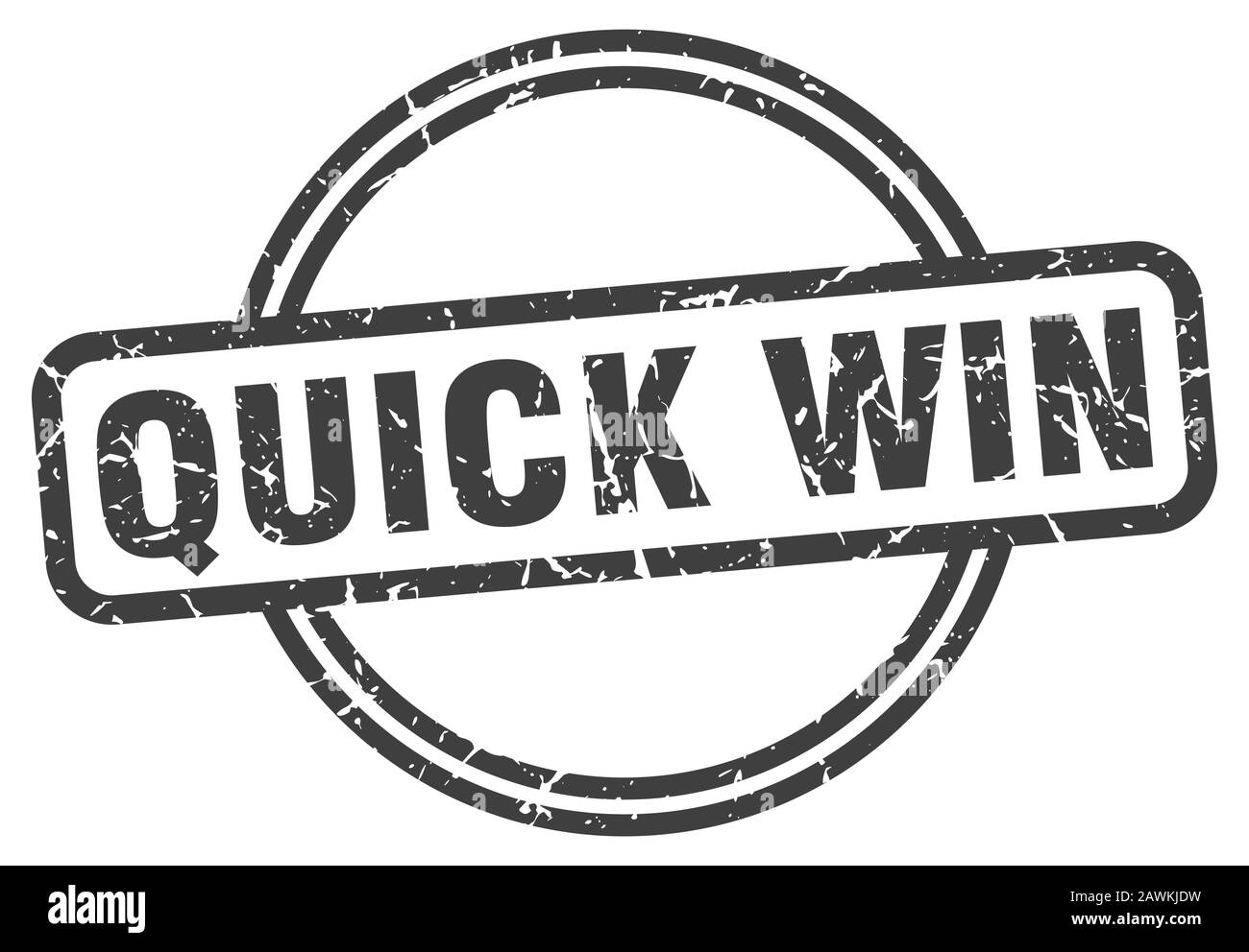quick win stamp. quick win round vintage grunge sign. quick win Stock ...