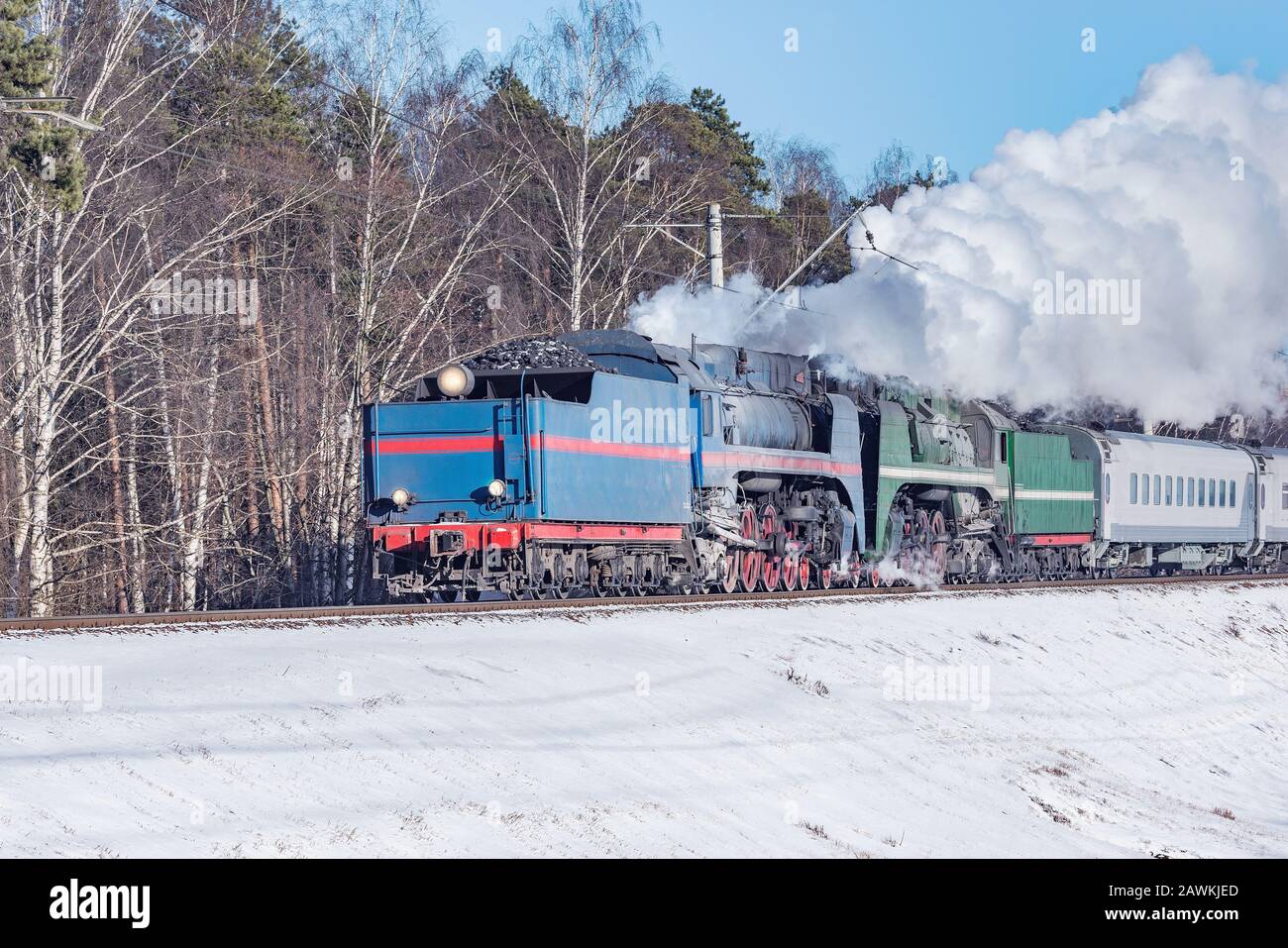 Retro train moves Stock Photo - Alamy