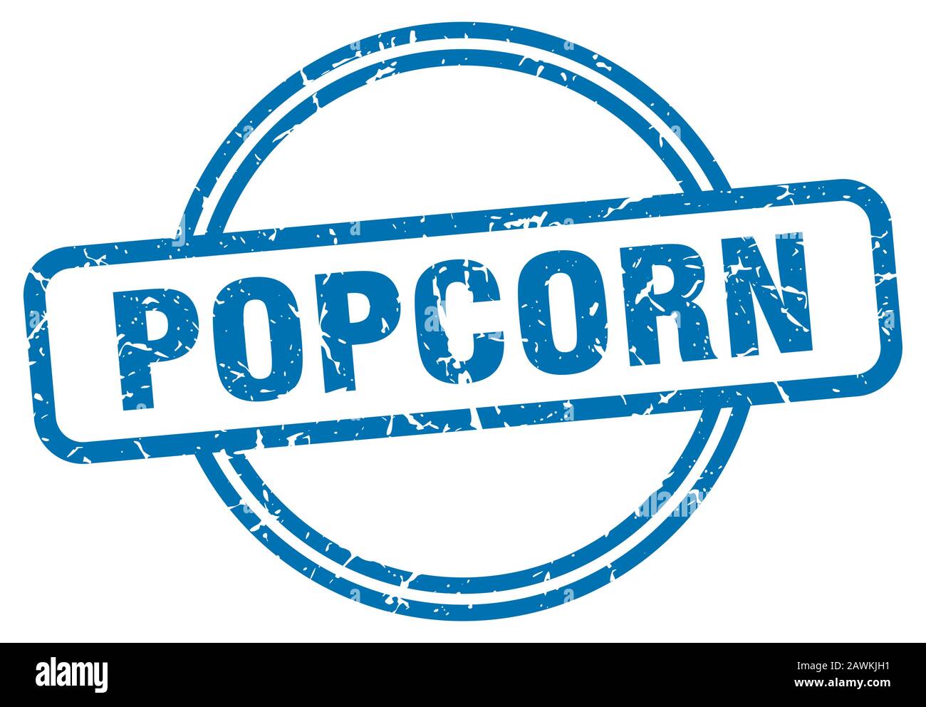 popcorn stamp. popcorn round vintage grunge sign. popcorn Stock Vector ...