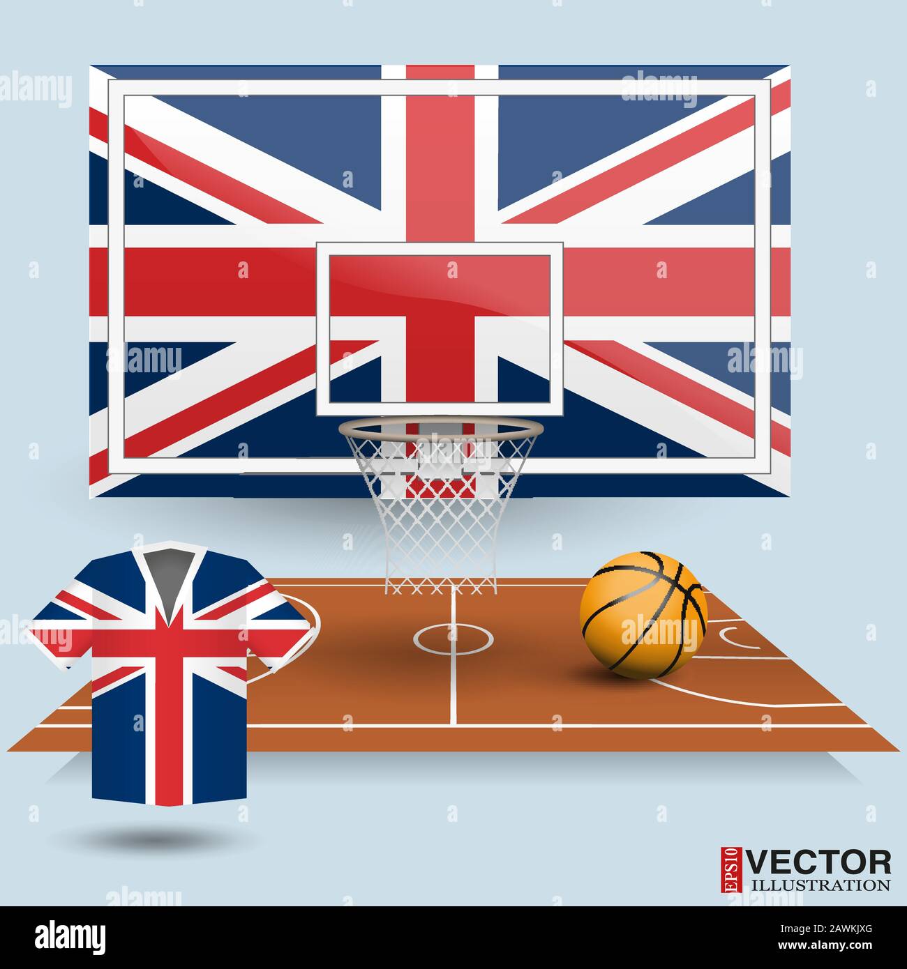 Vector Illustration Basketball Background Stock Vector Image & Art - Alamy