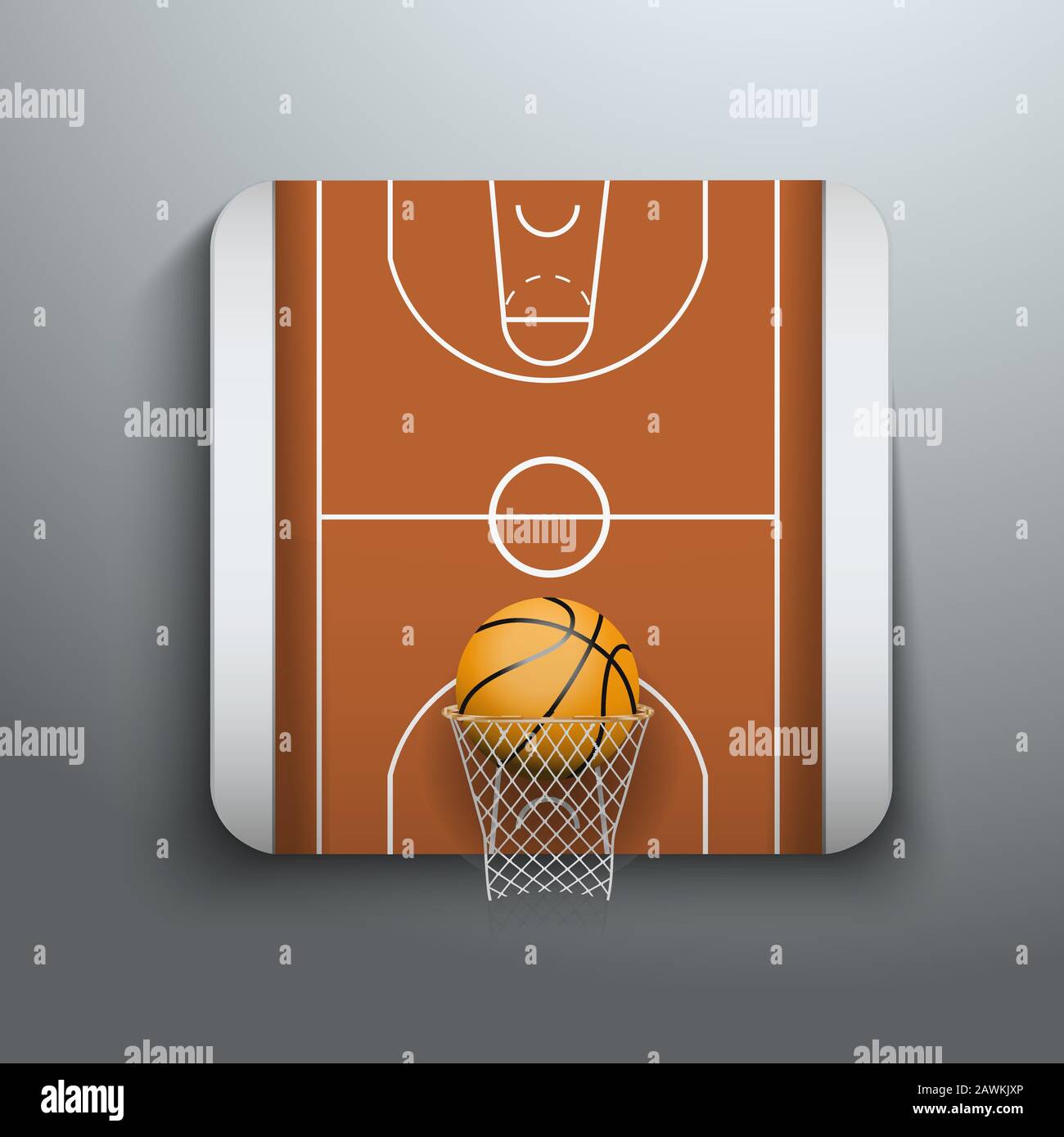 Vector Illustration Basketball icons Stock Vector Image & Art - Alamy