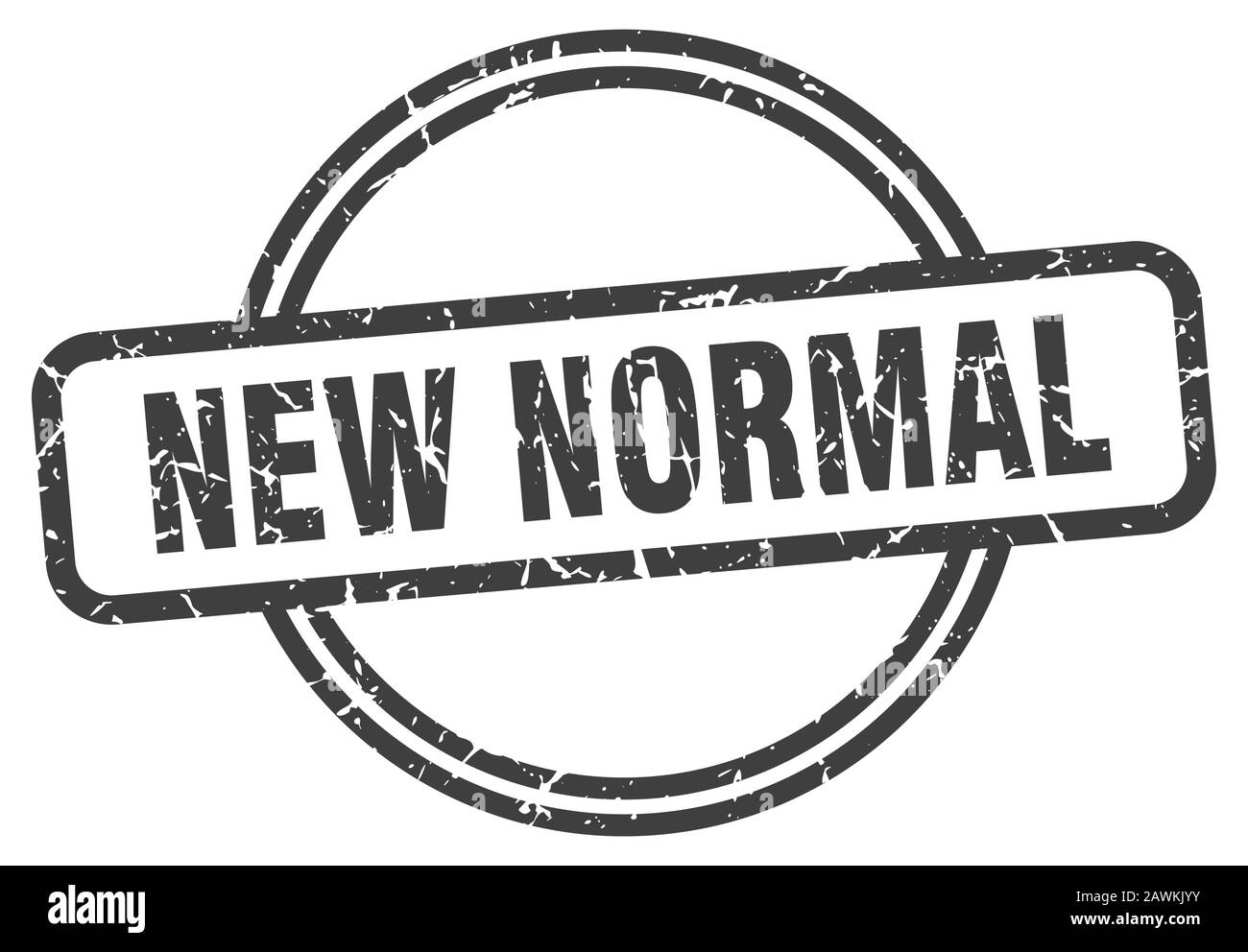 new normal stamp. new normal round vintage grunge sign. new normal ...
