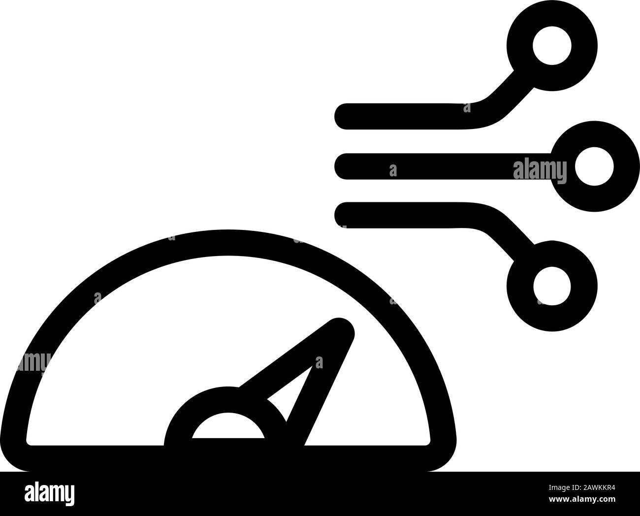 Optical cable icon vector. Isolated contour symbol illustration Stock ...
