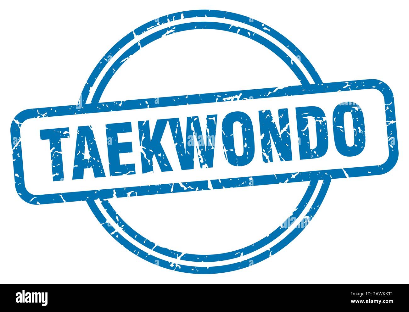 taekwondo stamp. taekwondo round vintage grunge sign. taekwondo Stock ...