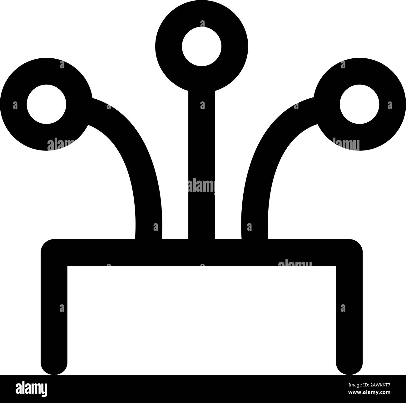 Optical cable icon vector. Isolated contour symbol illustration Stock ...