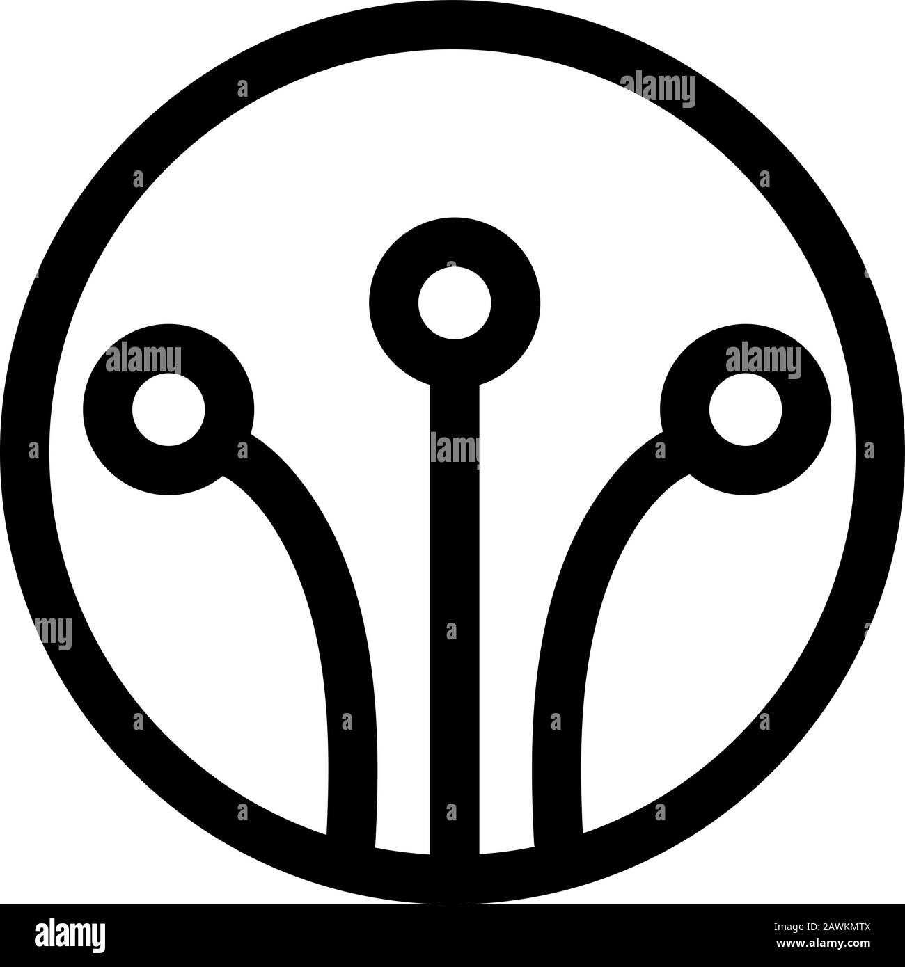 Optical cable icon vector. Isolated contour symbol illustration Stock ...